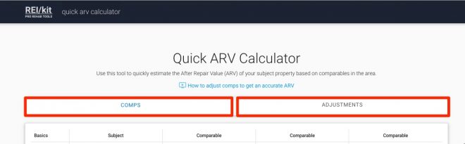 How to find ARV using the REI/kit ARV Calculator - Remote Fix and Flip