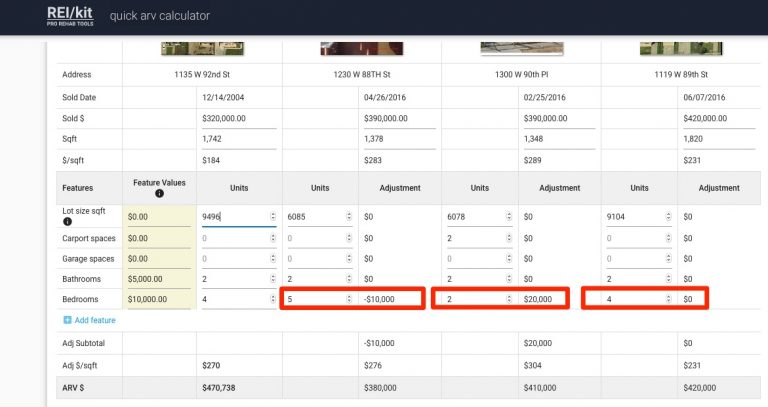 How to find ARV using the REI/kit ARV Calculator - Remote Fix and Flip